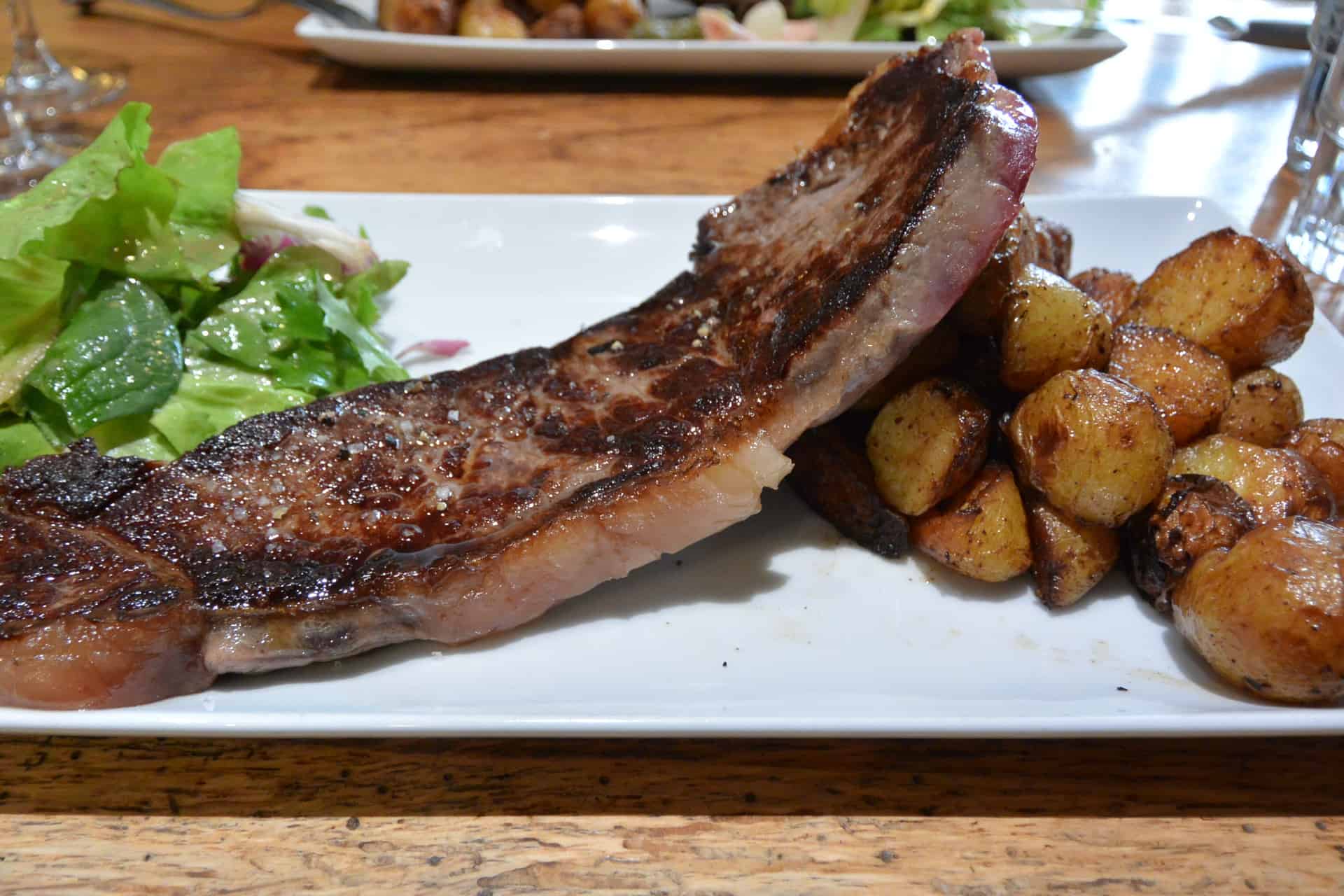 meal at the butcher and restaurant, and then to Orangerie in Paris