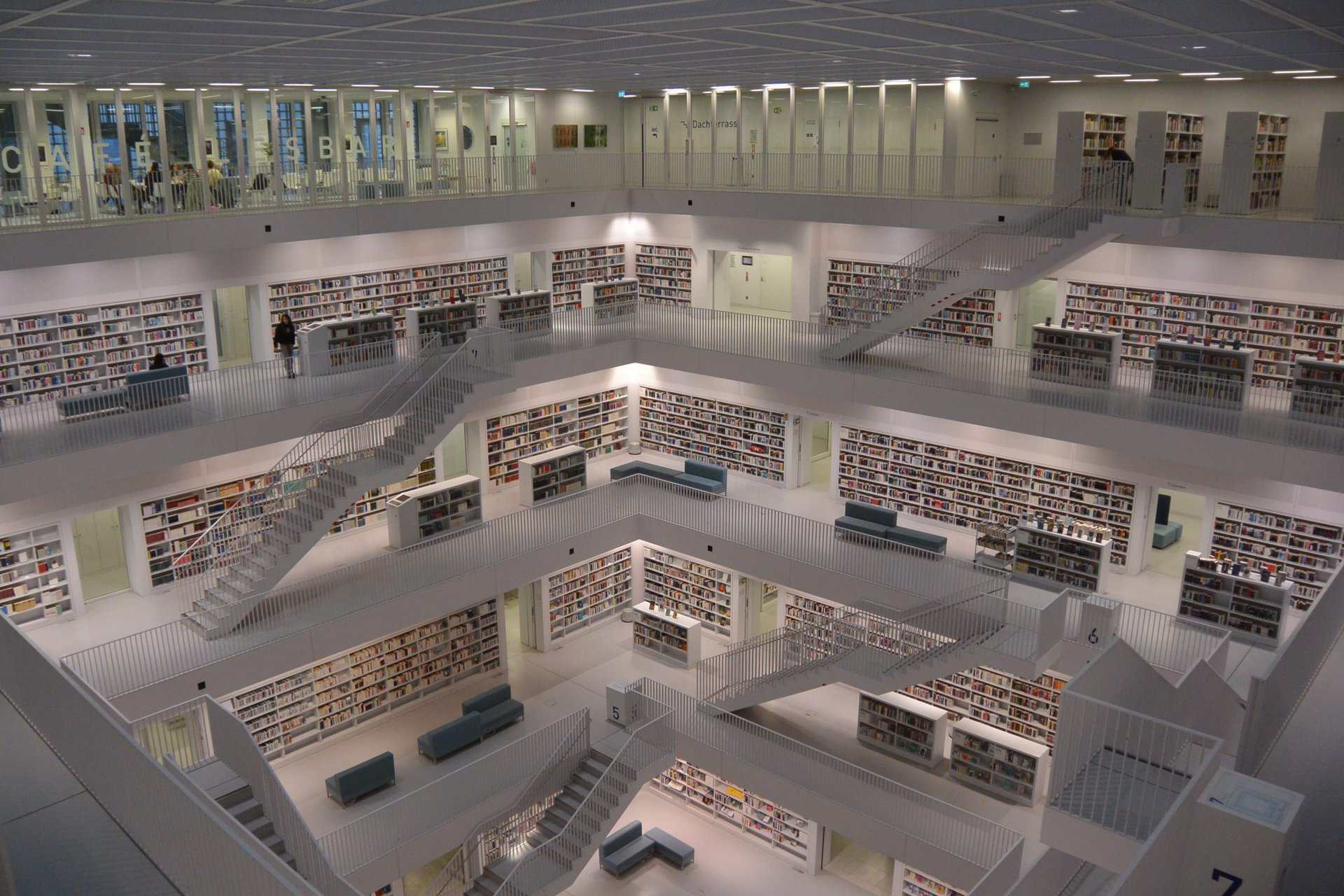 A beautiful yet cold library